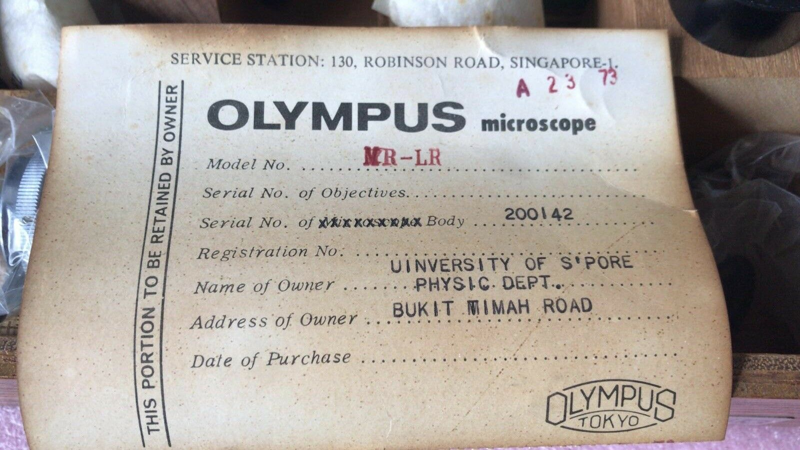 Olympus Tokyo dark field illuminator – Lagpat