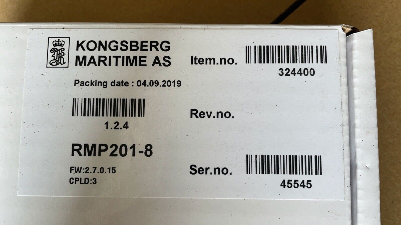KONGSBERG RMP200-8 INPUT/OUTPUT MODULE – Lagpat