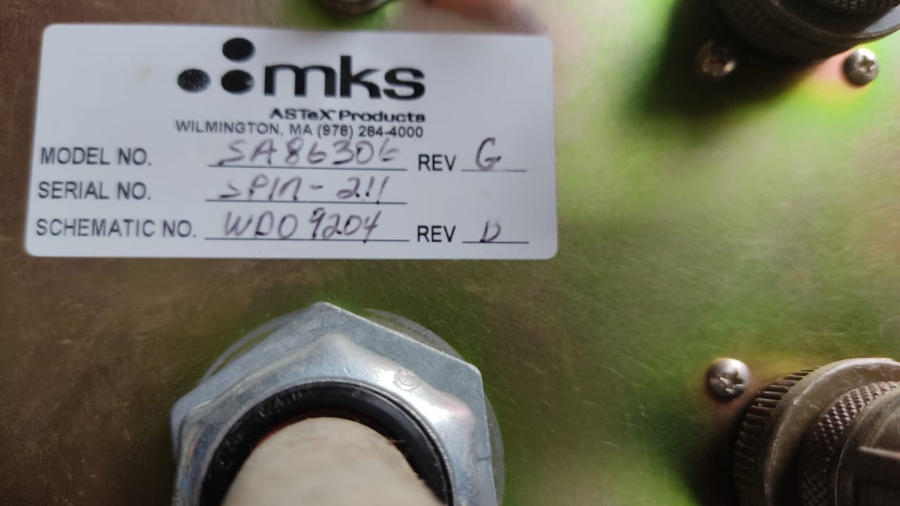MKS Power Distribution Model No: 5A86306 – Lagpat